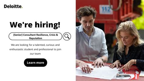 We Are Also Looking For A New Senior Consultant Hannah Van Gool