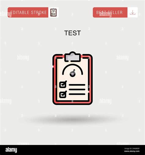 Test Simple Vector Icon Stock Vector Image And Art Alamy