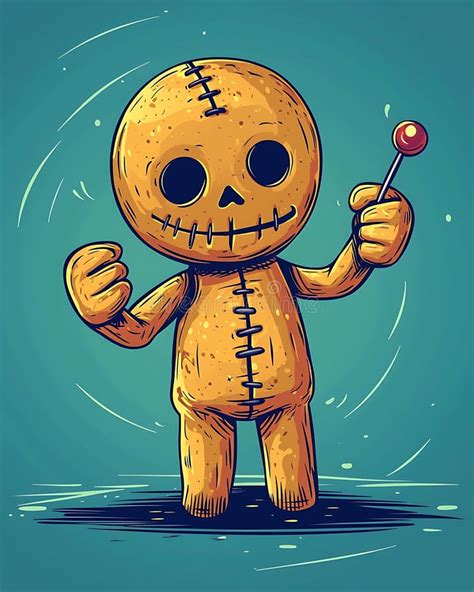 Voodoo Doll 3d Icon Stock Vector Illustration Of Face 391688434