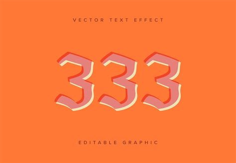 premium vector offset text effect mockup