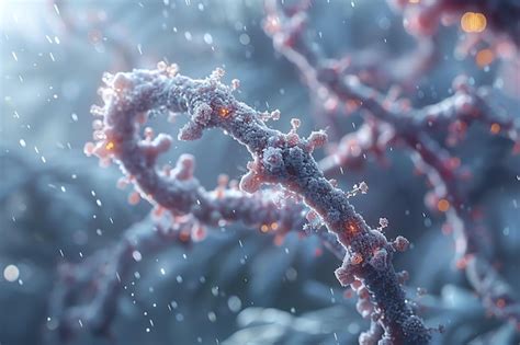 Microscope View Of Dna Structure Strain Helix Genetics And Medical