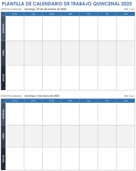 Plantilla De Calendario Anual De Excel