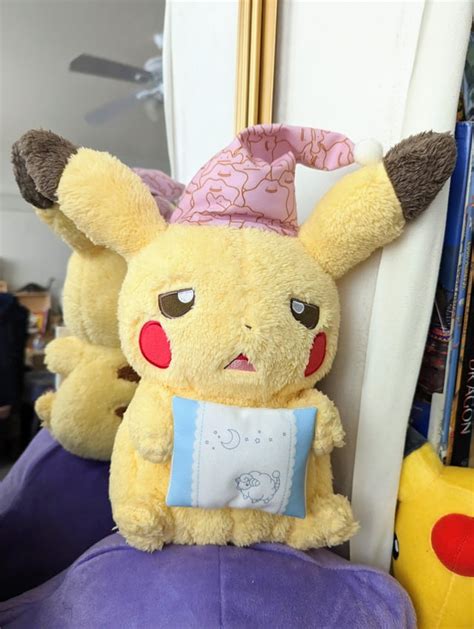Sleepy Pikachu Who Woke Up Too Early From His Nap Rpokeplush