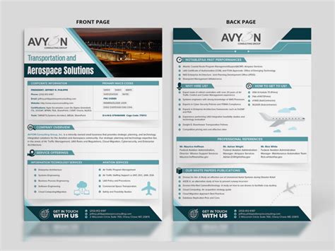 Professional Capability Statement Design For Your Business Upwork