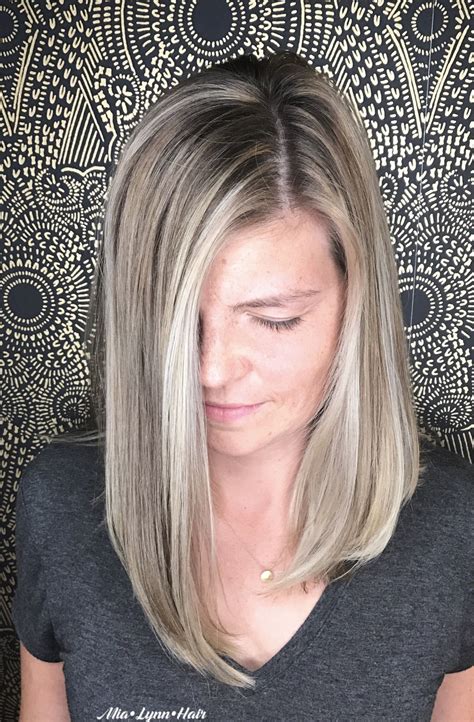 Balayage Foilayage Blonde Hair Face Framing Highlights Blonde