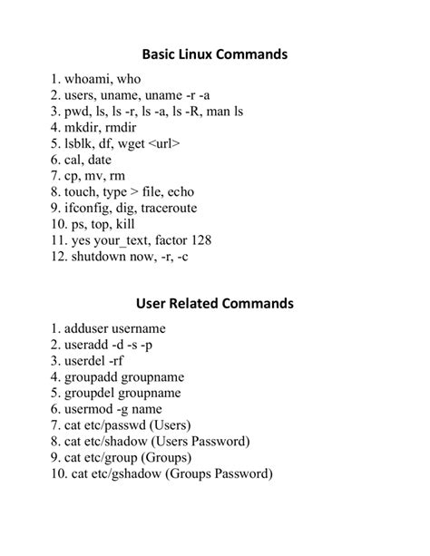 Linux Commands List Basic User Packages Phishing Steghide NMAP
