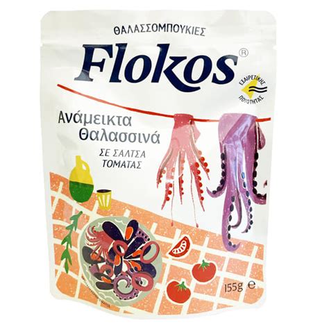 Flokos Pocket ΑΝΑΜΕΙΚΤΑ ΘΑΛΑΣΣΙΝΑ 155gr ΣΑΛΤΣΑ ΝΤΟΜΑΤΑΣ ΜΙΧΑΗΛΙΔΗΣ Εμπορεία Τροφίμων