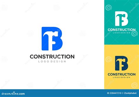 Letter B Builder Construction Logos Vector Illustration 228447210