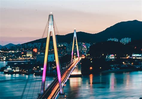 Dolsan Bridge Dolsan Park Yeosu Korea There She Goes Again