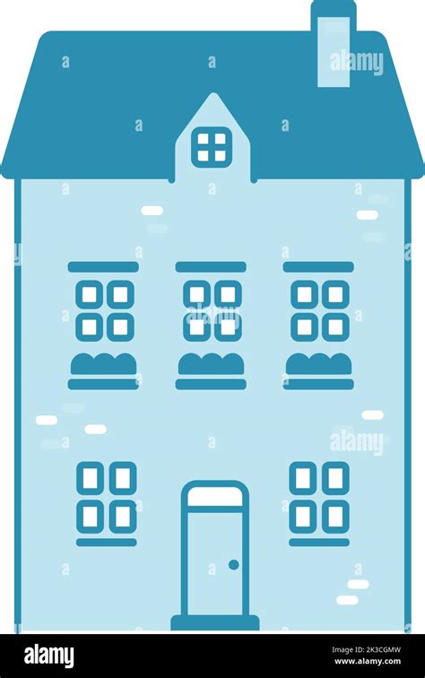 Residence Building Vector Illustration Front View Stock Vector Image And Art Alamy