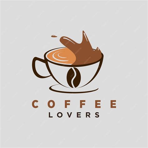 Premium Vector Vector Coffe Logo Design With Love Element Concept
