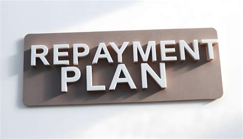Repayment Plan Is Shown On The Business Photo Using The Text Isolated