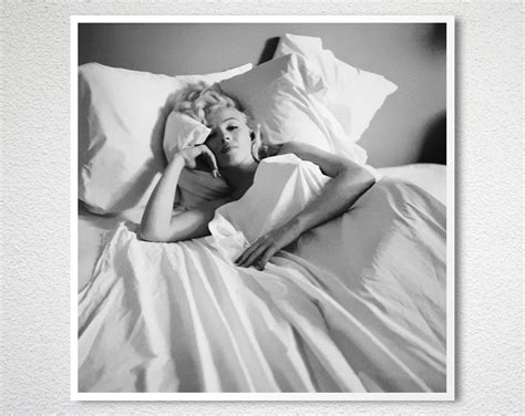 Marilyn Monroe In Bed Vintage Celebrity Print Arty Posters