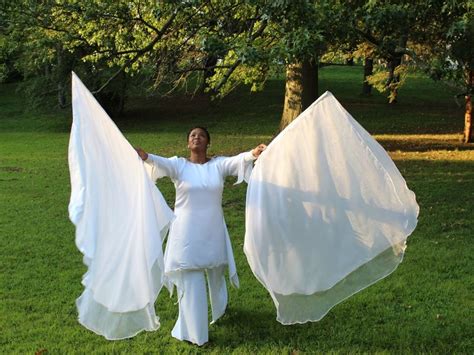 Pure Grace Double Layer White Angel Wing Flags Worship With Flags