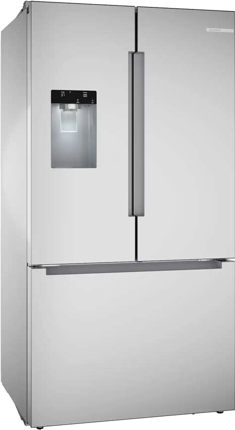 Bosch 100 Series 36 In Wide 26 Cu Ft French Door Bottom Freezer Smart Refrigerator With