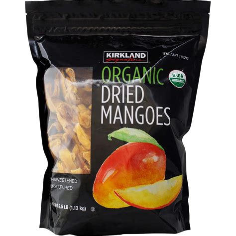 Kirkland Signature Organic Dried Mangoes 25 Lbs