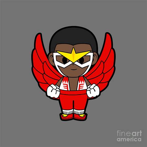 Classic Falcon Chibi Drawing By Kimberly A Gibbs Pixels