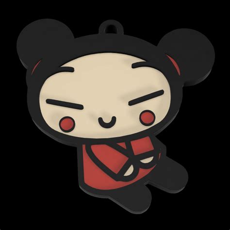 Archivo Stl Llavero De Pucca・modelo Para Descargar Y Imprimir En 3d・cults