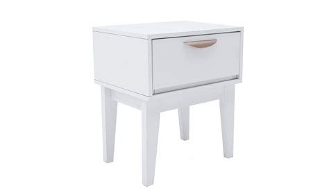 Lucy Bedside Table White Traynor Furnishings