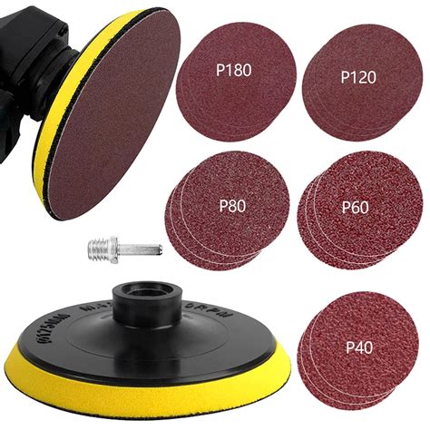 Sosinya Kit De Disque Abrasif 125mm Disques Plateau De Ponçage 125mm
