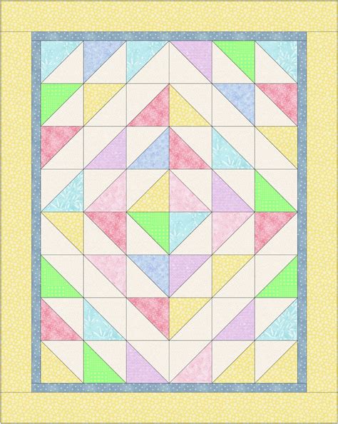 Quilt Patterns Half Square Triangles In A Diamond Quilt Pattern
