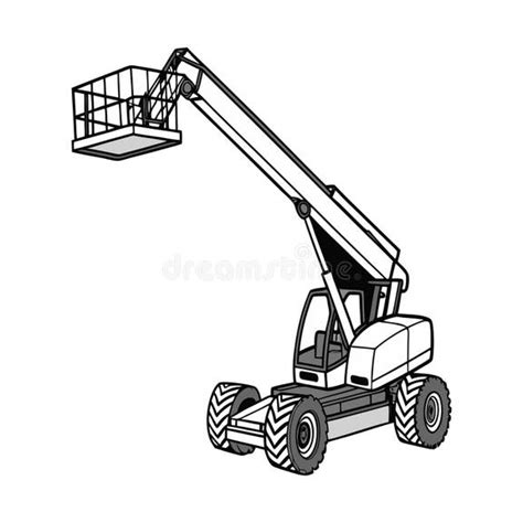 Cherry Picker Vector Illustration 5 Stock Vector Illustration Of