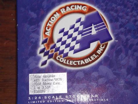 Blaise Alexander Nascar 81 Tracfonewcw 2000 Monte Carlo New Race Car
