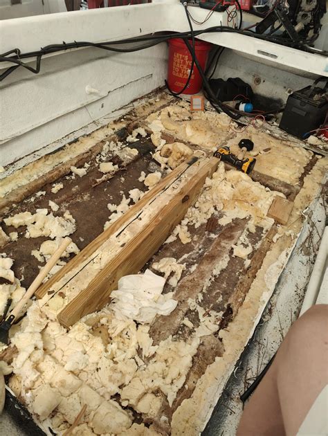 Looks Like Im Replacing Stringers Foam And Fiberglassing Any Tips Rboatbuilding