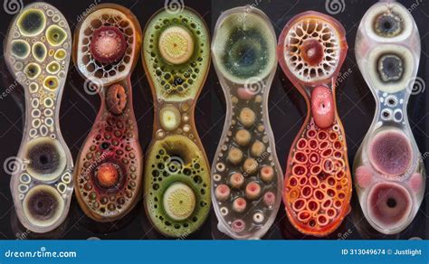 The Intricate Internal Structure Of A Sporangium Is Highlighted Through The Use Of Specialized