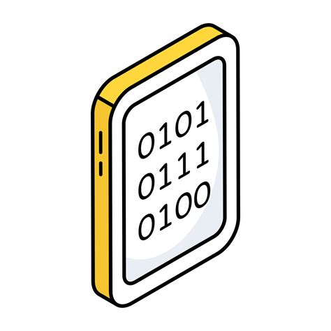 Vector Design Of Mobile Binary Data 20082767 Vector Art At Vecteezy