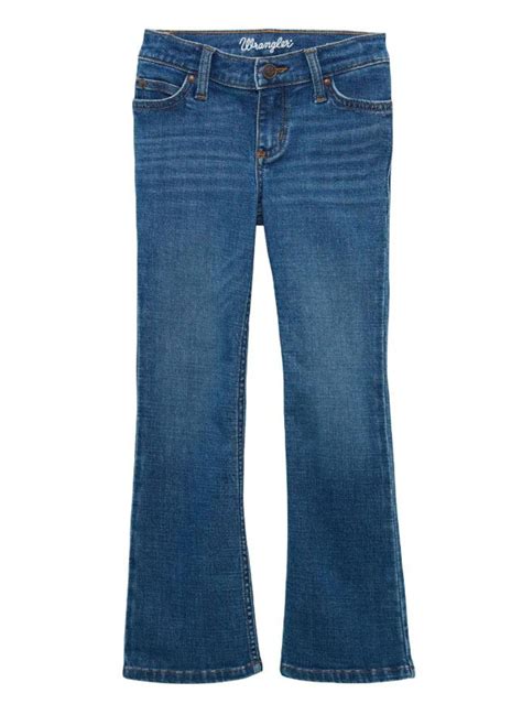 Wrangler® Girls Western Boot Cut Jeans In Lia