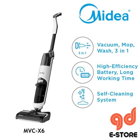 Midea Mvc X6 Floor Cleaner 3 In 1 Wet And Dry Vacuum Cleaner With Self Cleaning Function Mvcx6