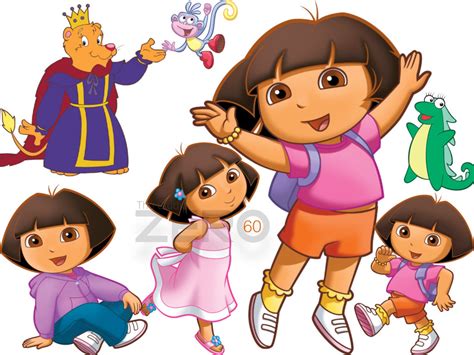 60 Dora The Explorer Clipart Instant Download 300dpi Etsy