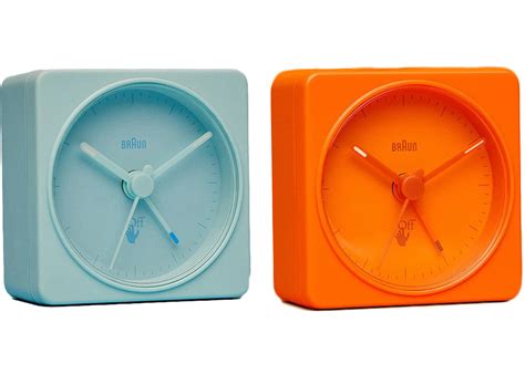 Virgil Abloh Braun Off White Alarm Clock Set Pale Blueorange Us