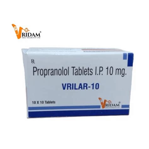 Propranolol 10 Mg Tablets At Rs 348box Morwadi Gaon Nashik Id