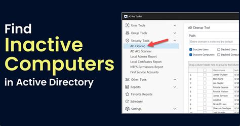 How To Find Inactive Computers In Active Directory Active Directory Pro