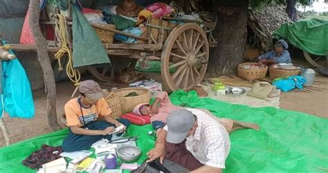 ဝက်လက်က စစ်ဘေးရှောင်တွေ ဖျားနာသူတွေများလာပြီး ဆေးဝါးအကူညီတွေလိုအပ်နေ