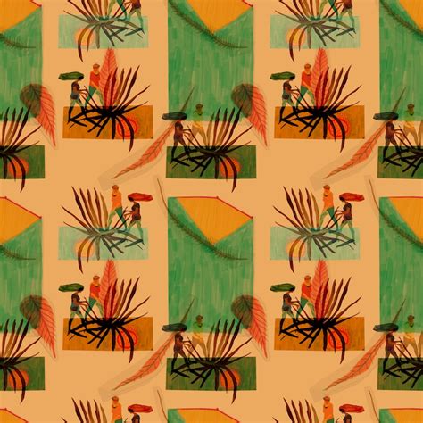 Dykarna Original Repeated Papel De Parede Happywall