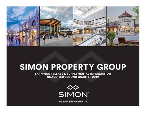 Simon Property Group Inc 2019 Q2 Results Earnings Call Slides