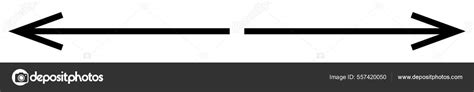 Left Right Arrow Pointer Cursor Direction Intersection Navigation Forward Backward Stock Vector