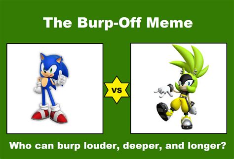 Sonic Vs Surge Burp Off By Sonicgal970 On Deviantart