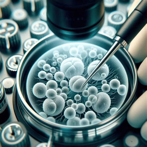 The Ivf Sperm Research Process Involves Examining Sperm Under A