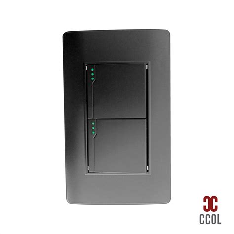 Interruptor Doble Negro