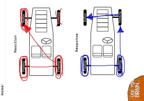 Reaction And Response Draw Along Use Your Brain