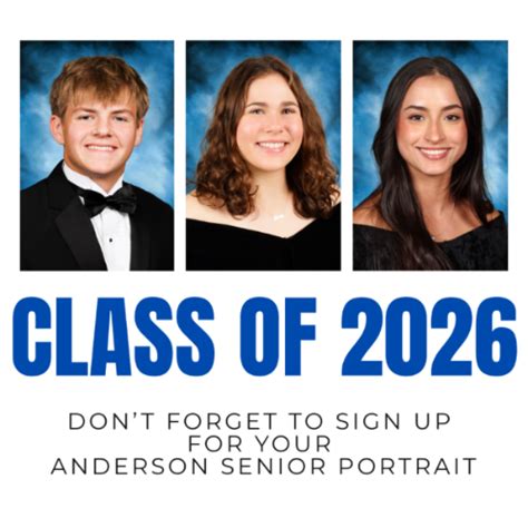 Senior Pictures Class Of 2026 Anderson High School