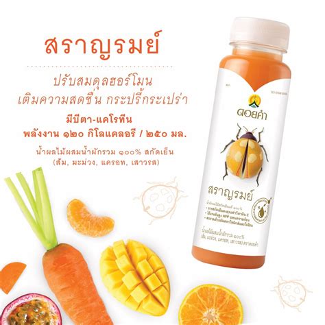 น้ำผลไม้ผสมน้ำผักรวม ๑๐๐ สกัดเย็น ครองภูมิ บริษัท ดอยคำผลิตภัณฑ์