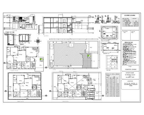 1 Kanal Plot Submission Drawing With Basement • Designs Cad