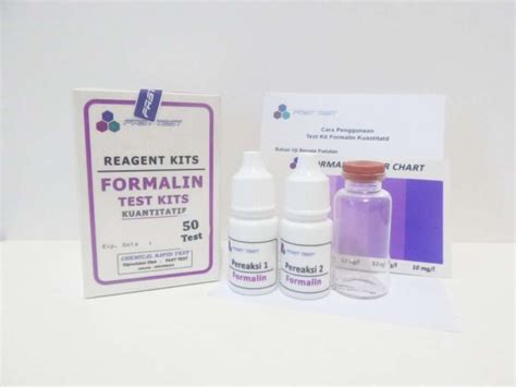 Jual Test Kit Formalin Kuantitatif 50 Test Formaldehyde Testkit Di