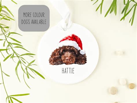Personalised Cockapoo Ceramic Ornament Cockapoo Decoration Cockerpoo Bauble Perfect T For