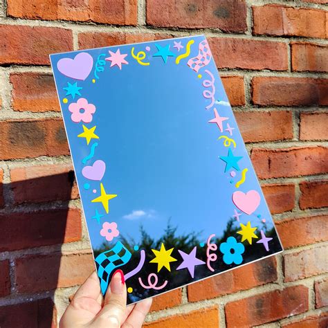 Doodle Woodle Mirror Mirror Painting Painted Mirror Art Mirror
